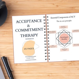 Acceptance and Commitment Therapy Worksheets, ACT Worksheets, ACT ...