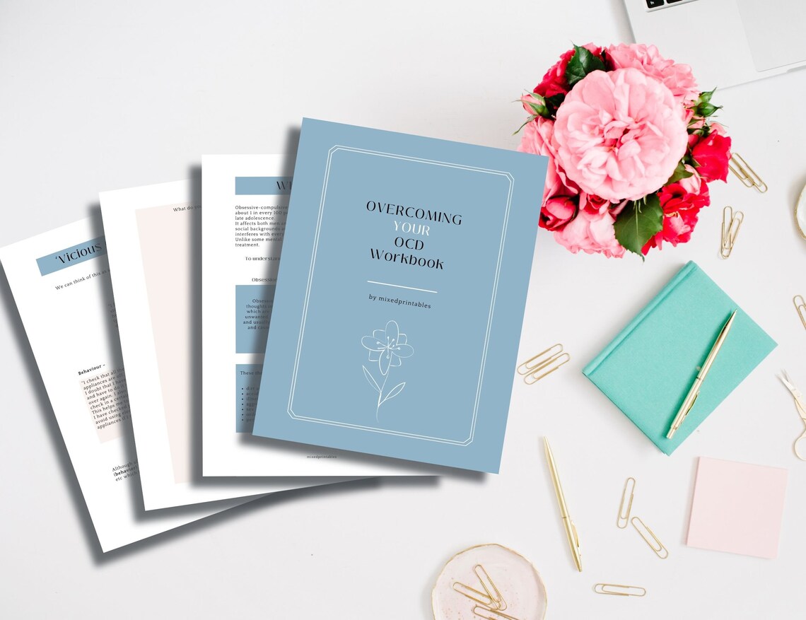 CBT for OCD Therapy Worksheets Bundle, Obsessive Compulsive Disorder ...