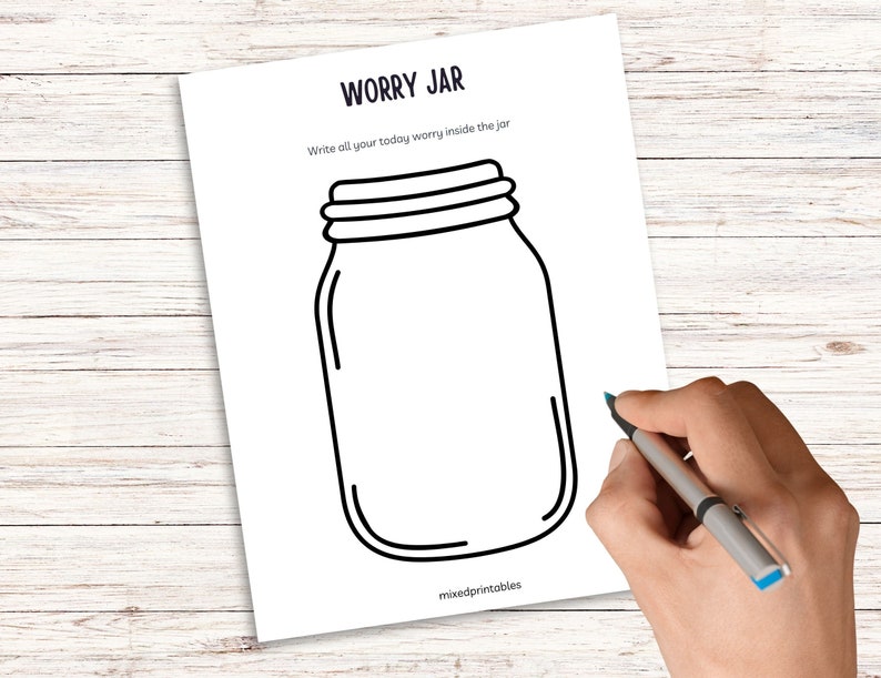 Anxiety Therapy Workbook Printable Worksheets for Panic Worry and ...