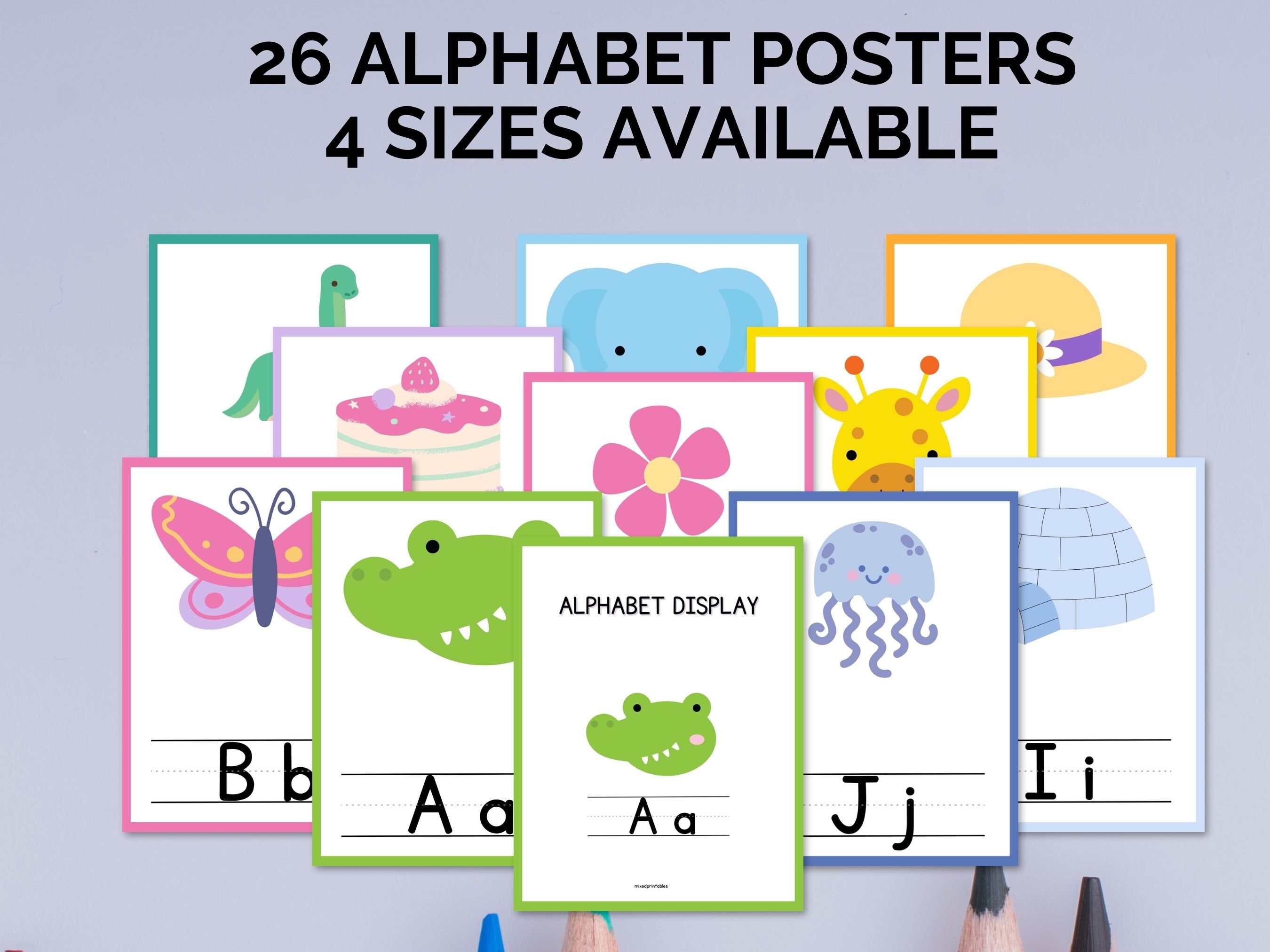 ABC Poster Pack Printable Classroom Alphabet Display - Etsy