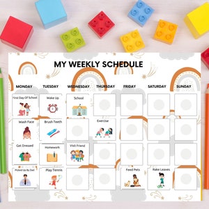 Boho Montessori Daily Routine Cards - 280 Printable Visual Schedules ...
