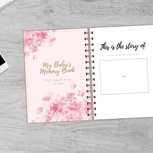 Baby Milestone Memory Book Template, Baby First Year Scrapbook ...