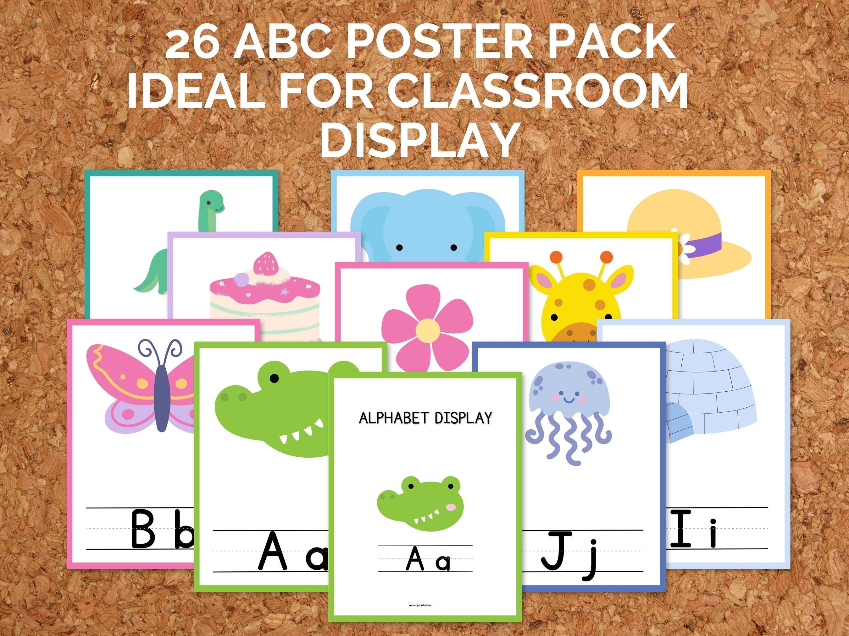 ABC Poster Pack Printable Classroom Alphabet Display - Etsy