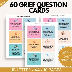 Grief and Loss Journal Prompts | Bereavement Reflection Questions ...