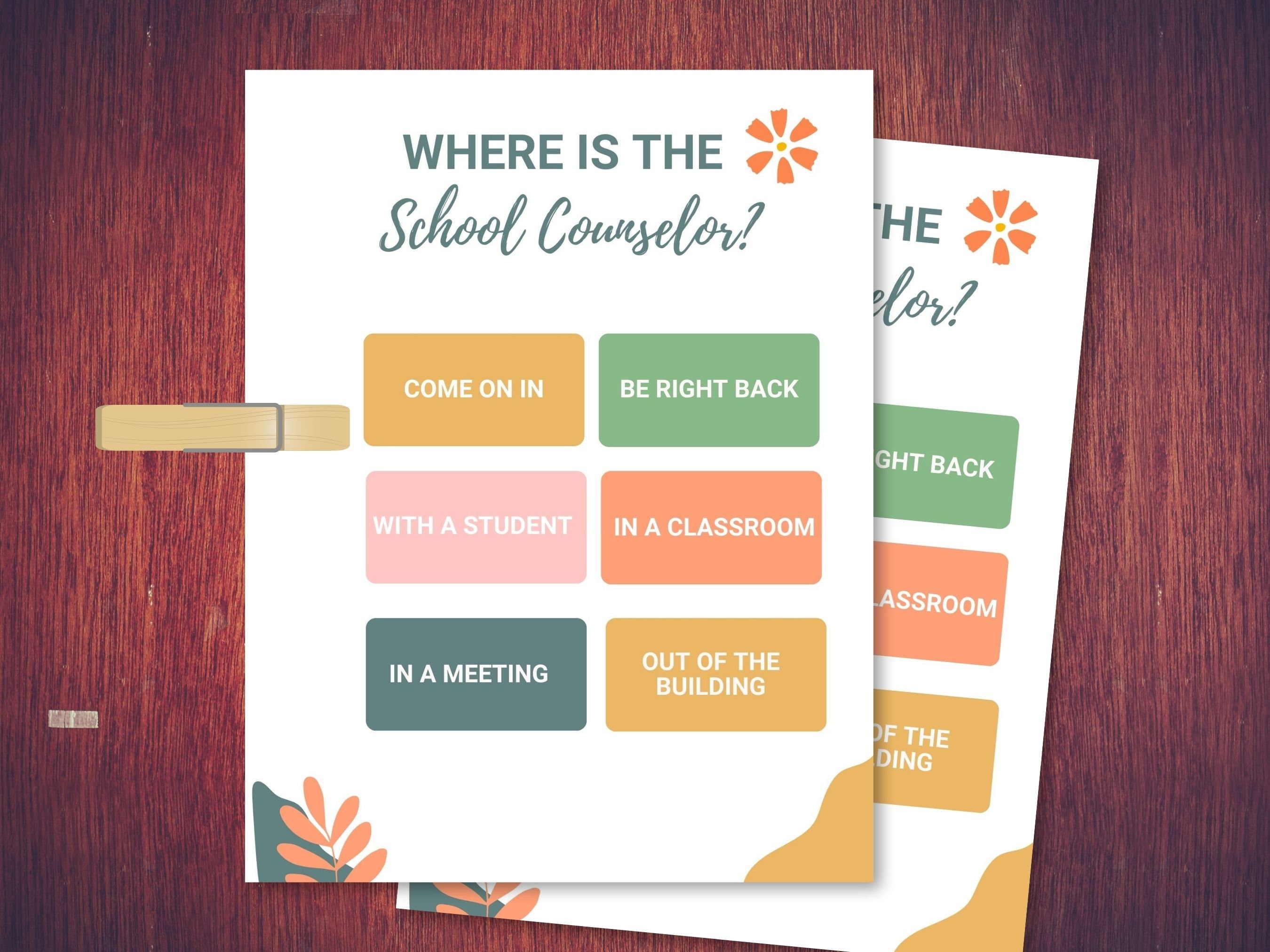 School Counselor Door Sign Where is the Counselor Counseling Office ...