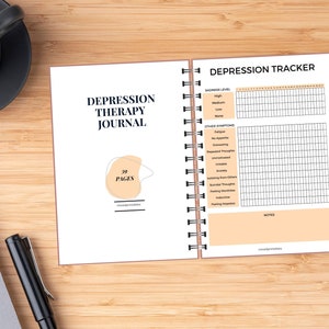 Depression Therapy Journal Printable | Mental Health Workbook | Self ...