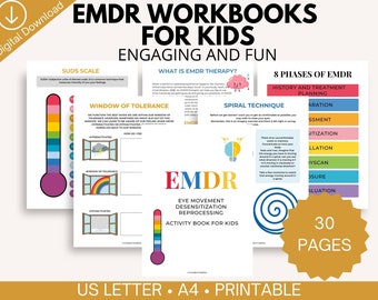 EMDR Workbook for Kids, Therapy Worksheets, EMDR Resources, EMDR ...