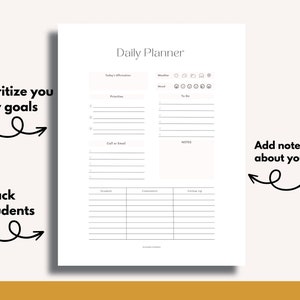 School Counselor Planner Printable | Session Notes & Caseload Tracker ...