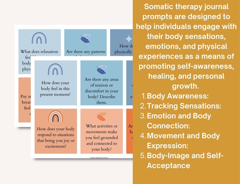 Somatic Therapy Coping Skill Cards, Nervous System Regulation Polyvagal ...