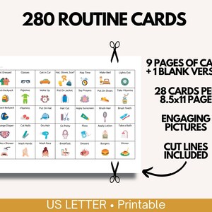 Boho Montessori Daily Routine Cards - 280 Printable Visual Schedules ...