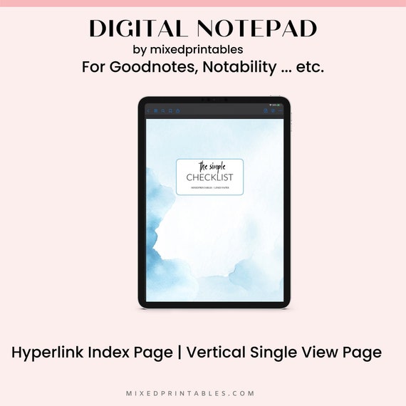 Daily to Do Checklist Task List Digital Planner for Ipad | Etsy