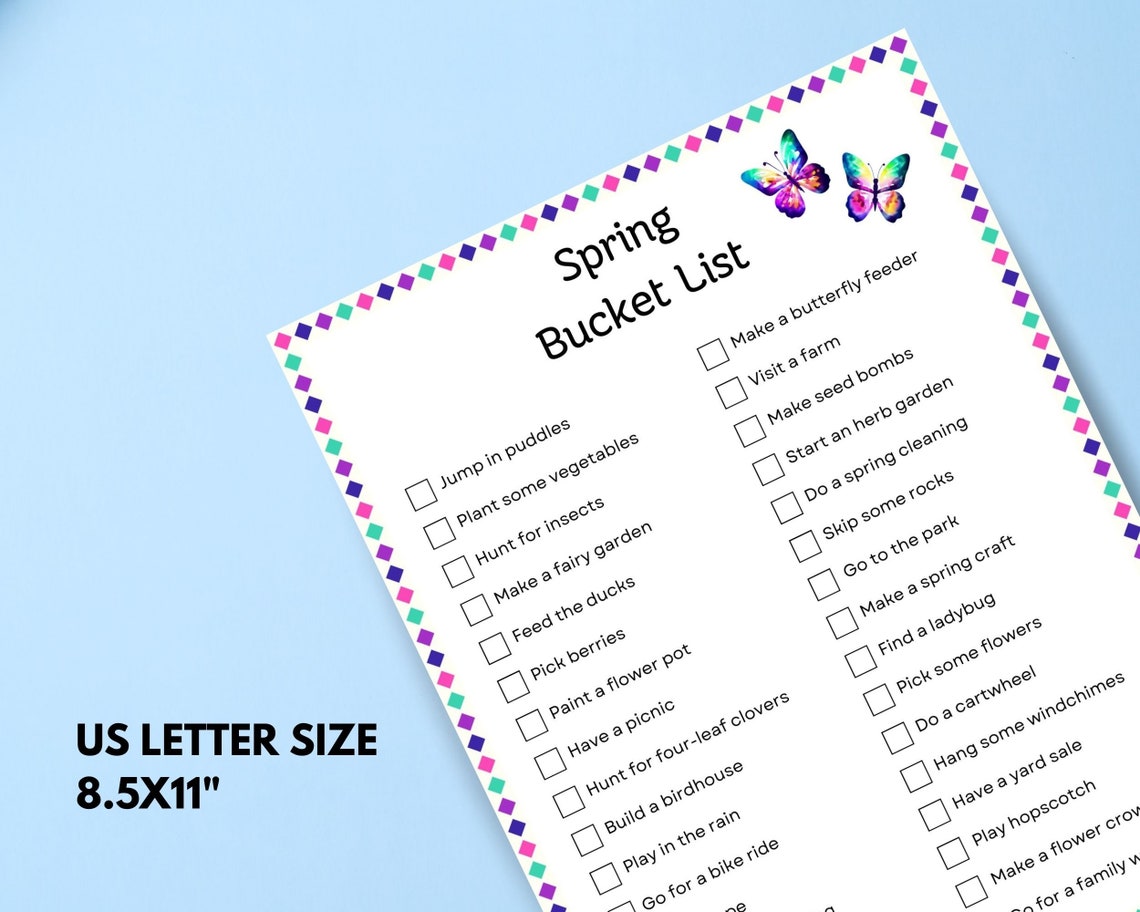 BUCKET LIST BUNDLE, Bucket List Printable, Custom Bucket List, Editable ...