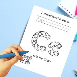 Kids Coloring Page, Dot Marker Coloring Pages, A-Z Dot Marker Coloring ...