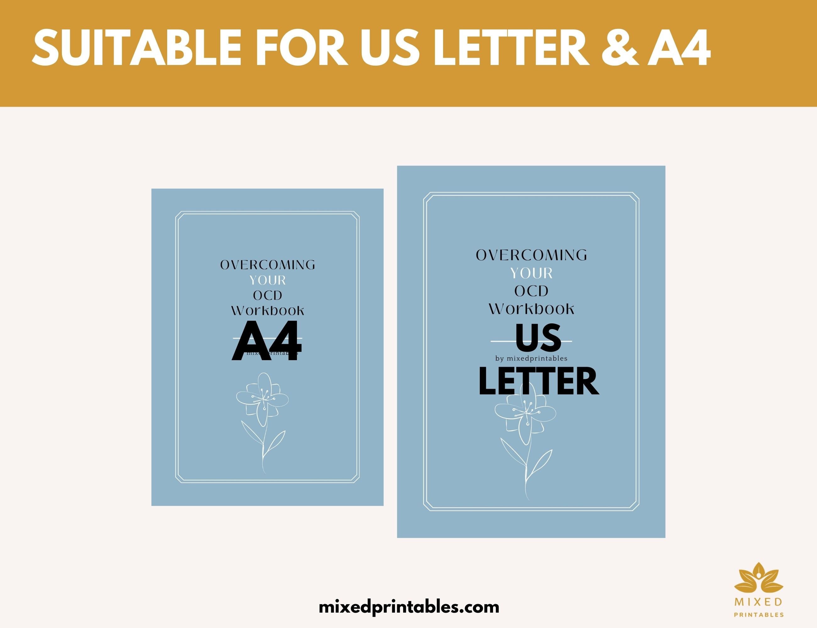 CBT for OCD Therapy Worksheets Bundle, Obsessive Compulsive Disorder ...