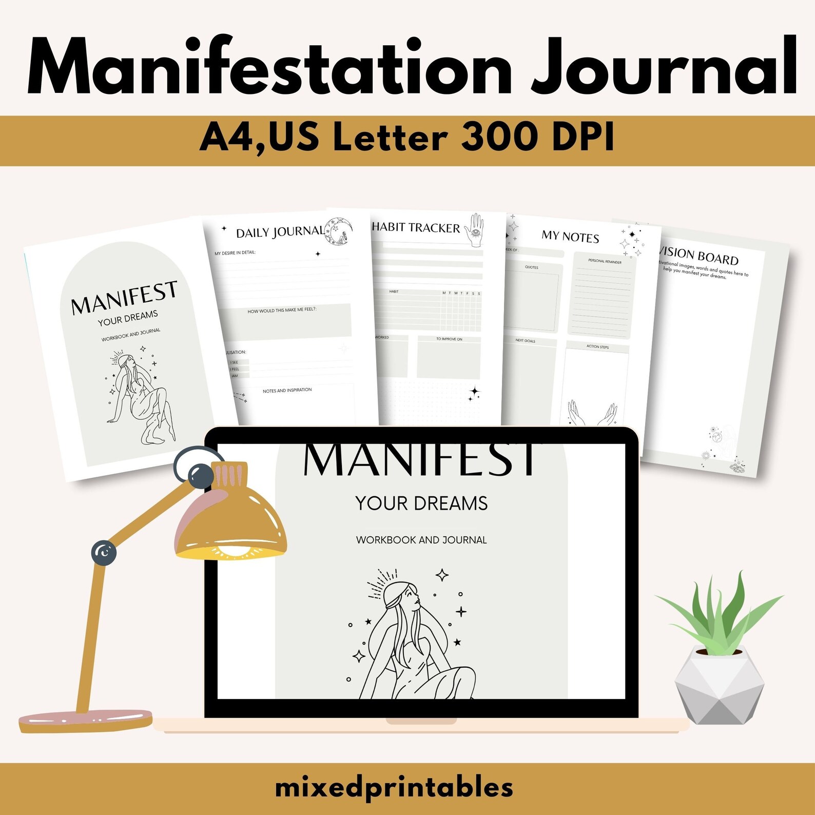 Printable Manifestation Journal Printable Manifestation Workbook, Law ...