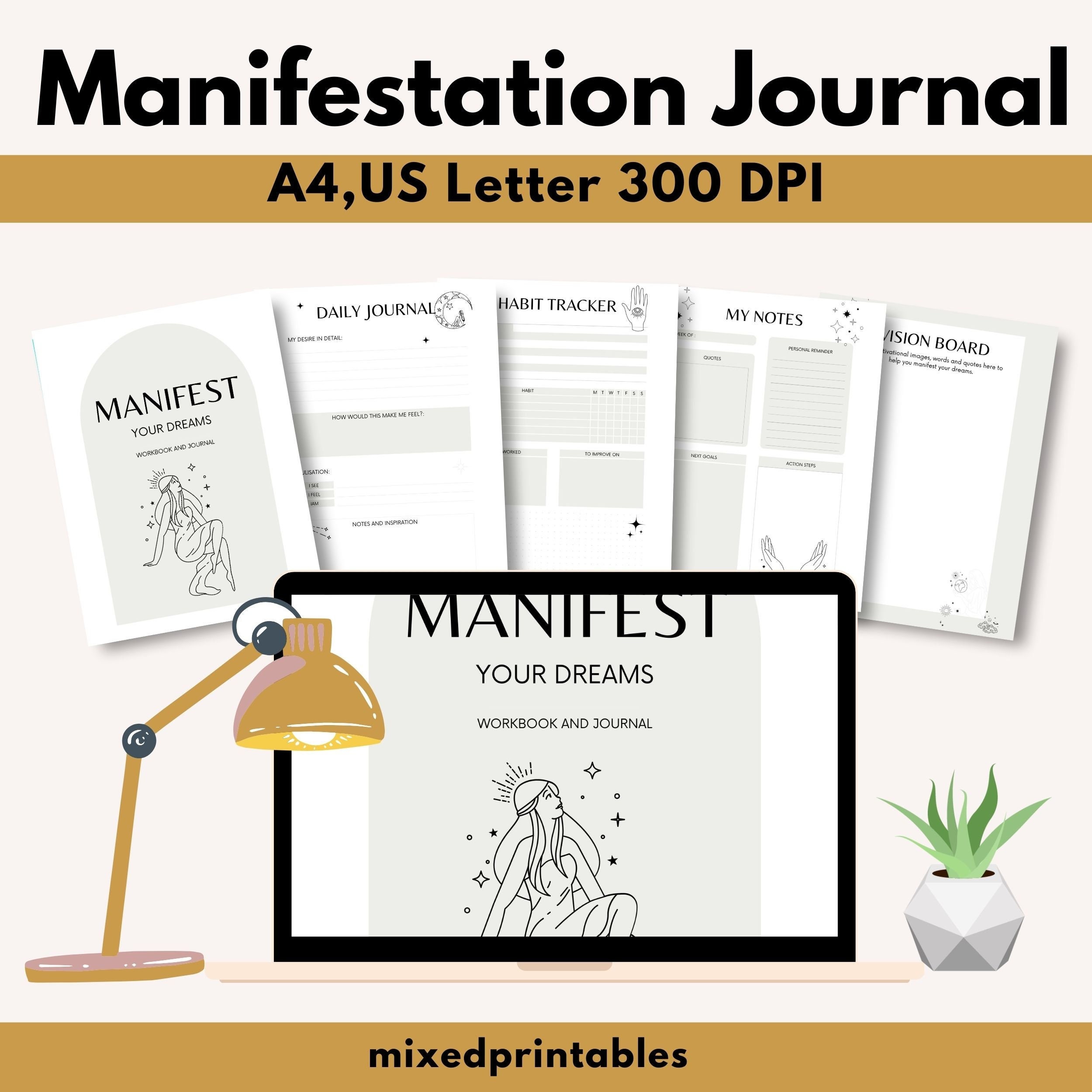 Printable Manifestation Journal Printable Manifestation Workbook, Law ...