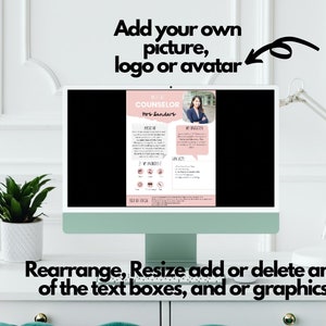 Editable Meet the Counselor Canva Template Instant Download, Meet the ...