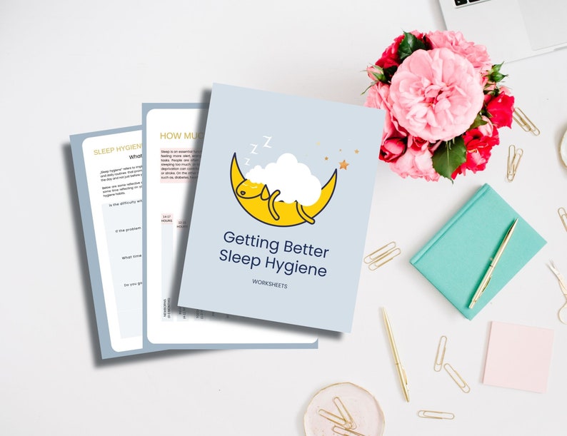 Sleep Hygiene Worksheets, Sleep Journal, Sleep Habits, Nightmare ...