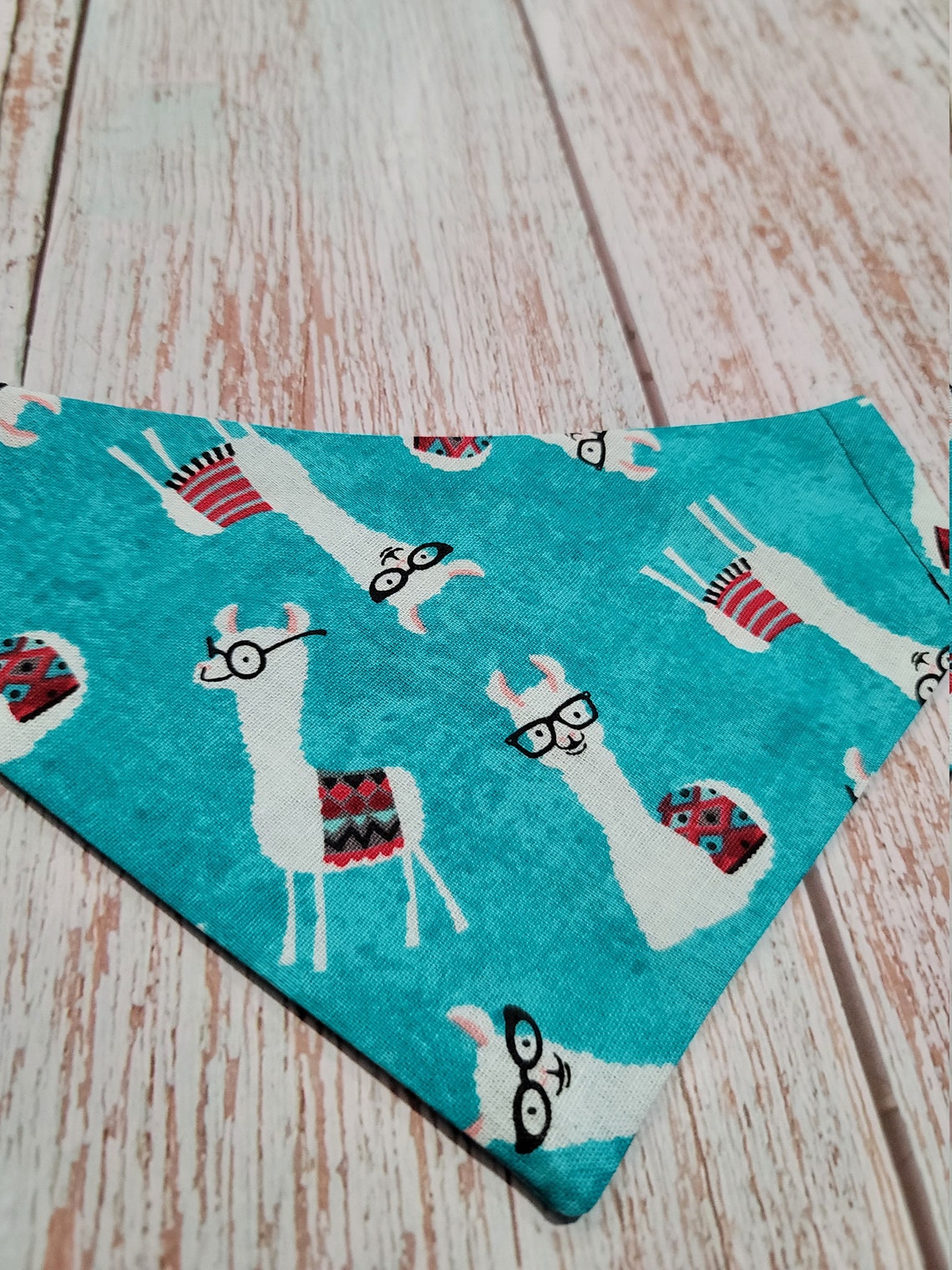 Nerd Llama Pet Bandana Reversible Over the Collar Pet - Etsy