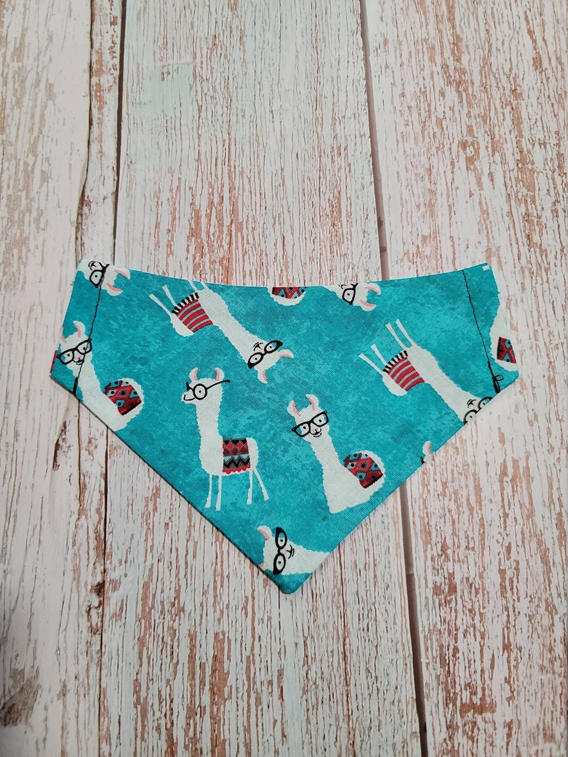 Nerd Llama Pet Bandana Reversible Over the Collar Pet - Etsy