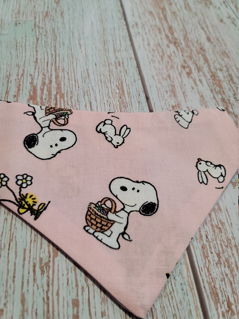 Spring Snoopy Pet Bandana Reversible Over the Collar Pet - Etsy
