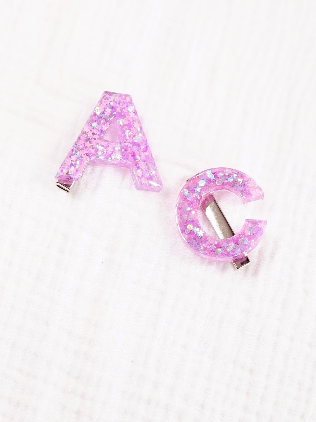 Letter Clip for Girls Alphabet Hair Clip Gifts for Girls Resin Hair ...