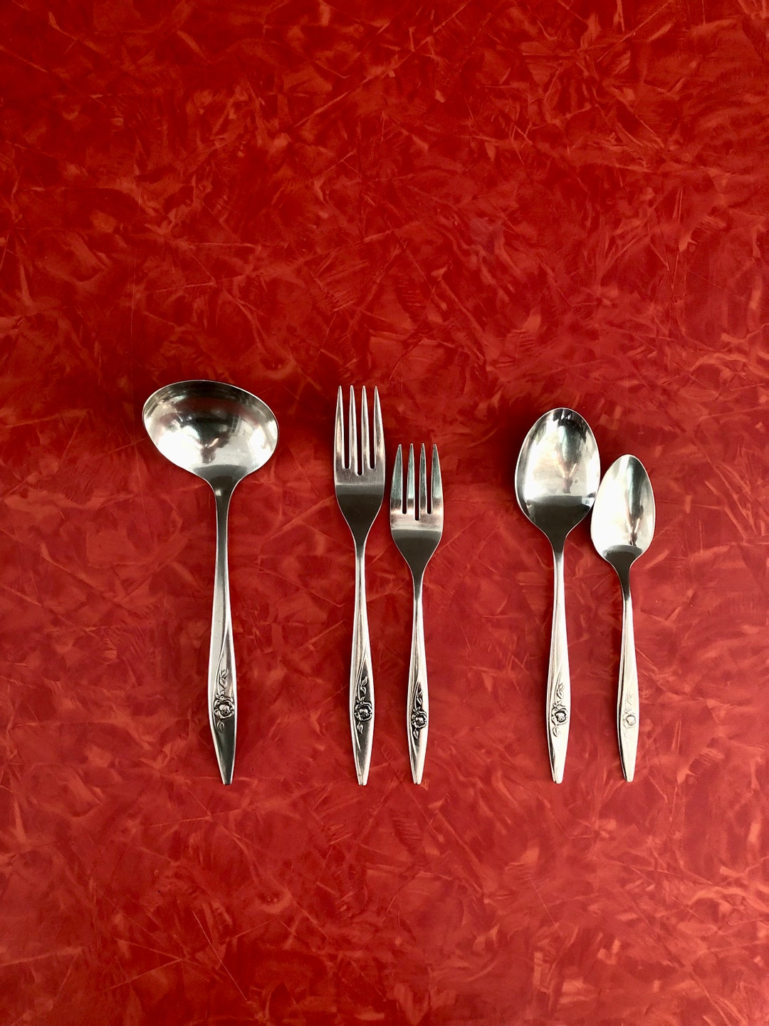 Lasting Rose by Oneida Circa 1968 - Etsy