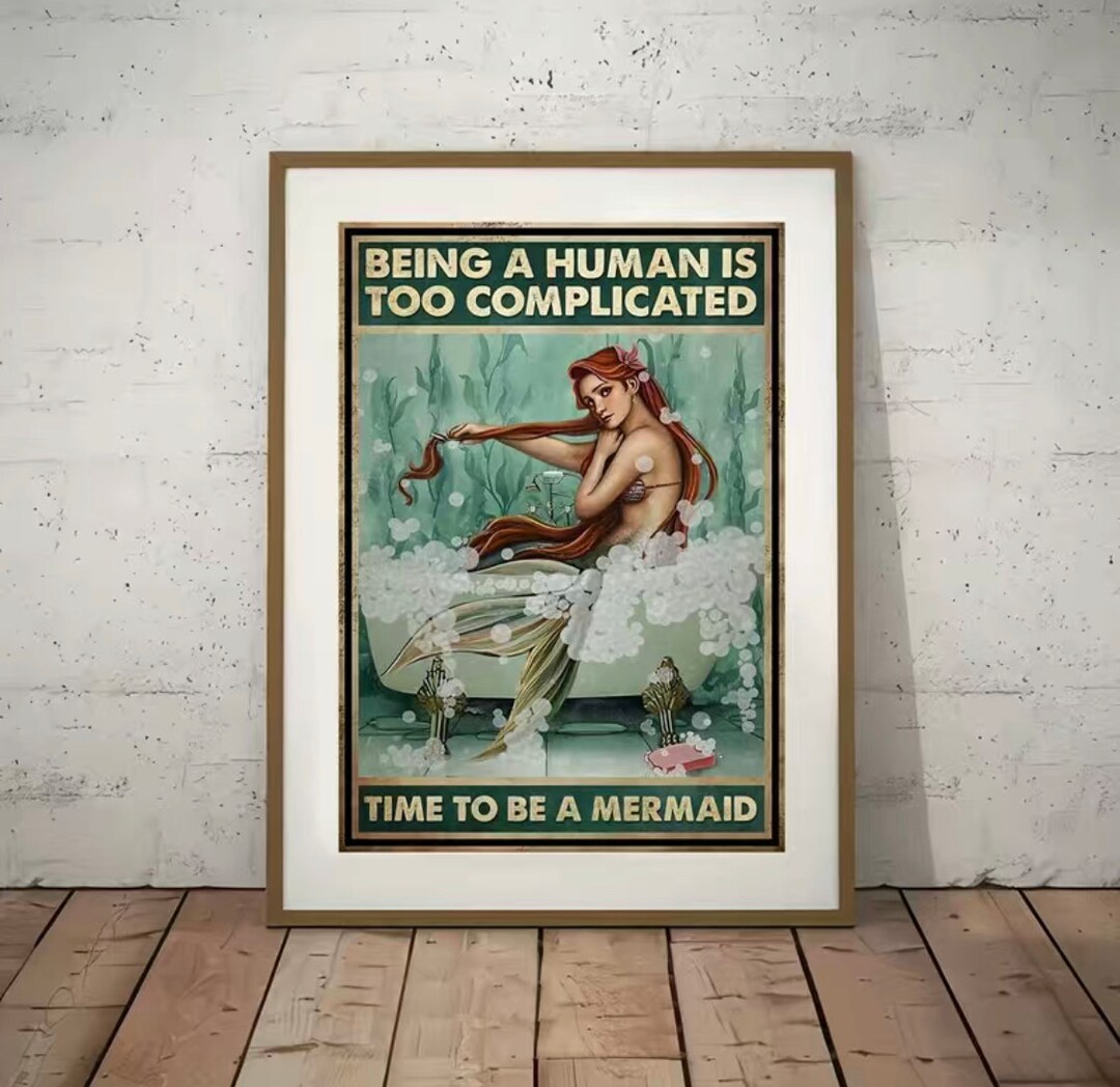 A4 Mermaid Poster - Etsy