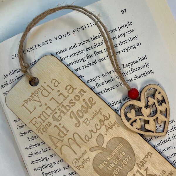 Teacher Bookmark - Etsy