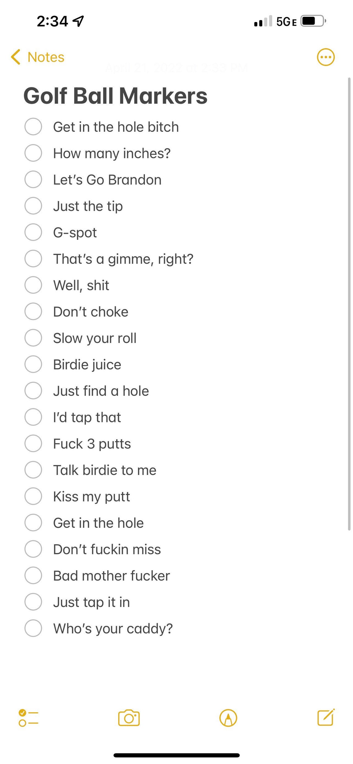 Funny Golf Ball Markers Gift for Him Fathers Day Gift Funny - Etsy