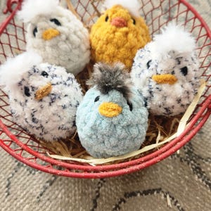 Fluffy Baby Chicks, Hatching Chick Plush, Easter Spring Plushie, Easter ...