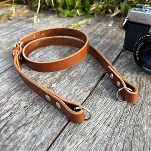 Adjustable Camera Leather Strap Handmade Genuine Leather Accessory - Etsy