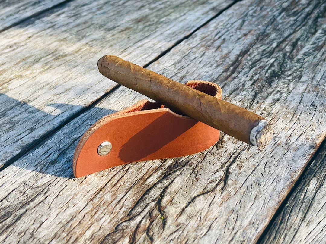 Customizable Leather Cigar Rest - Etsy