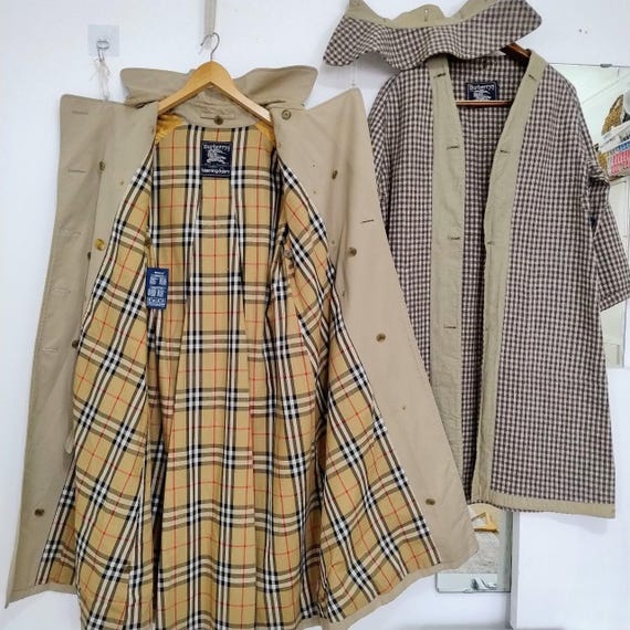 Vintage 80s Burberrys Prorsum Irish Tweed Coat Belted… - Gem Vintage 80s Burberrys Prorsum Irish Tweed Coat Belted… - Gem
