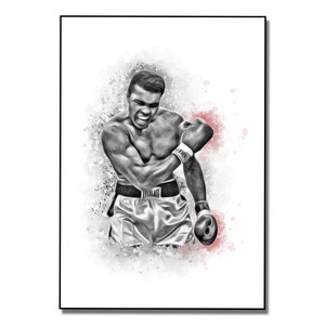 Muhammad Ali Poster - Boxing Legend Print - Wall Art for Fans - Etsy UK