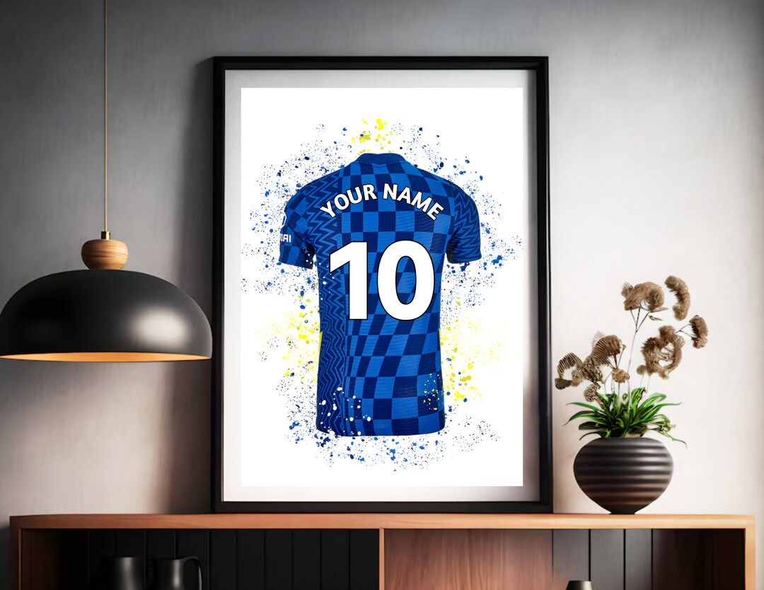 Chelsea FC Poster - Personalised Print - Football Fans - Bedroom Wall ...