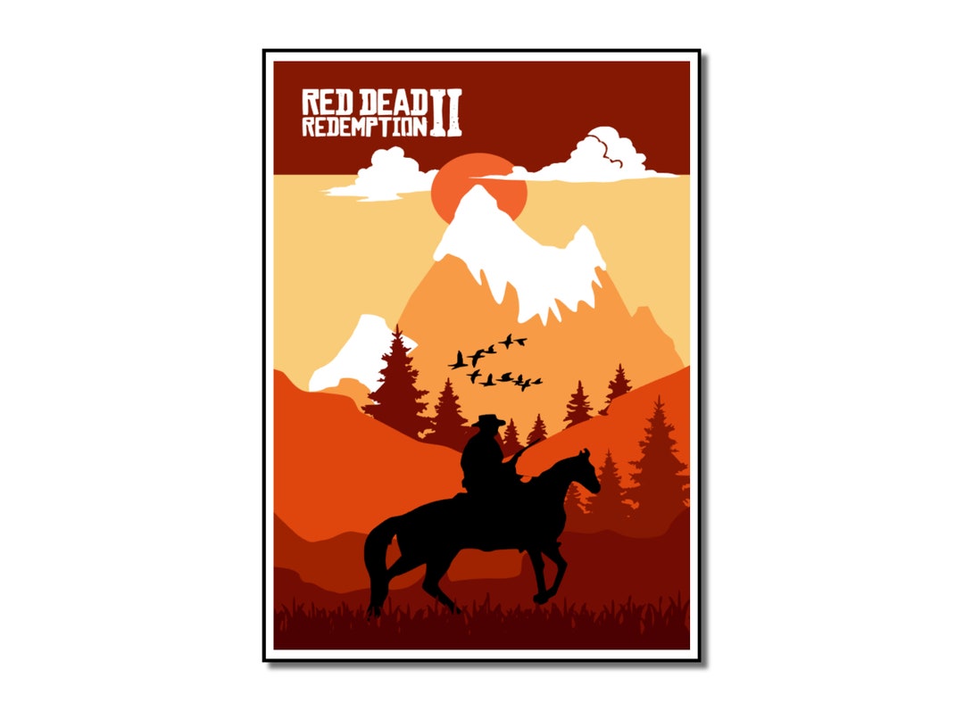 Red Dead Redemption Poster RDR2 Poster Video Gaming Wall Art - Etsy ...