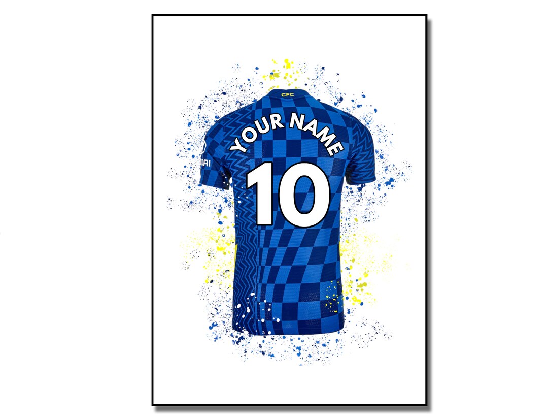 Chelsea FC Poster Personalised Print Football Fans Bedroom Wall Art ...
