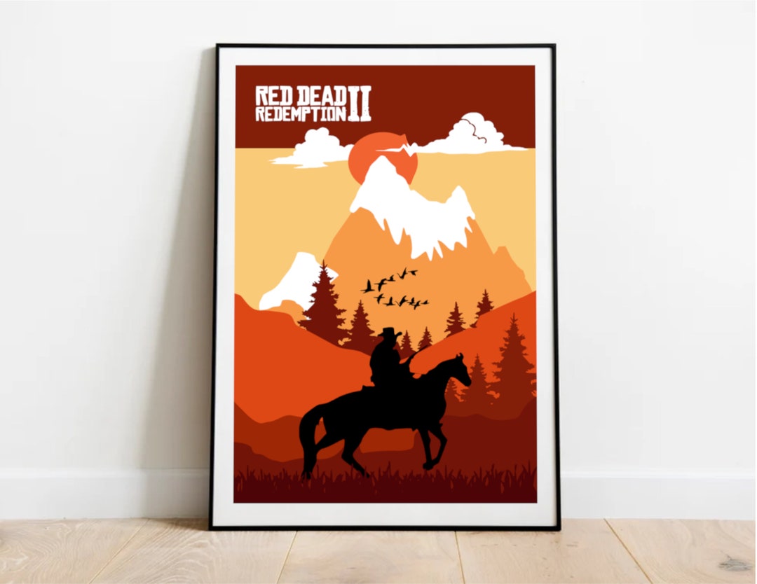 Red Dead Redemption Poster RDR2 Poster Video Gaming Wall Art - Etsy UK