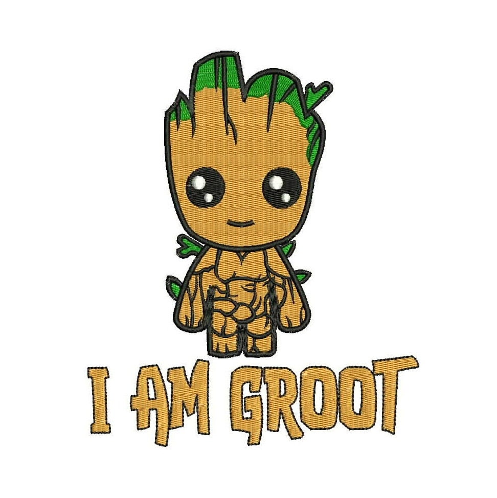 Baby Groot Embroidery Design Embroidery Pattern Machine Embroidery ...