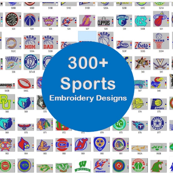 Sports Embroidery - Etsy