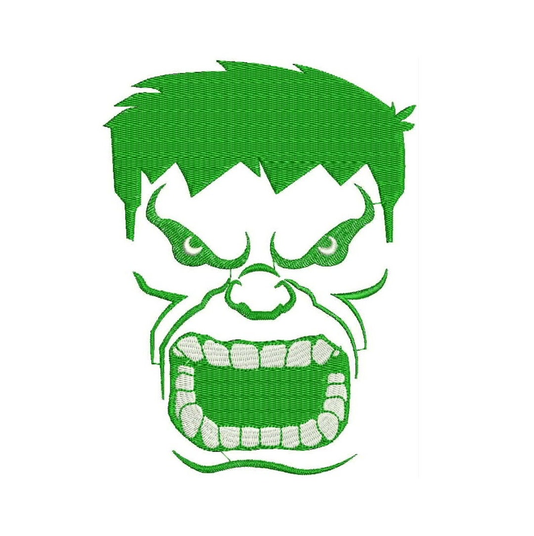 Hulk Embroidery Designs - Instant Download Filled Stitches 4x4 5x5 6x6 ...