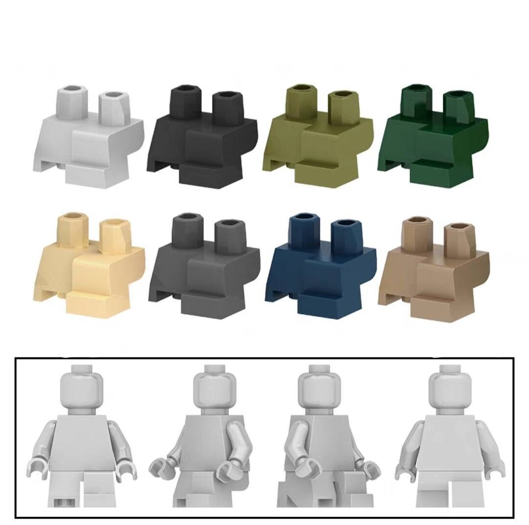 5 Minifigure Ww2 Special Legs Modified Soldier Military Ww2 Brick Block Moc Lego®fit Ww2 Special ...