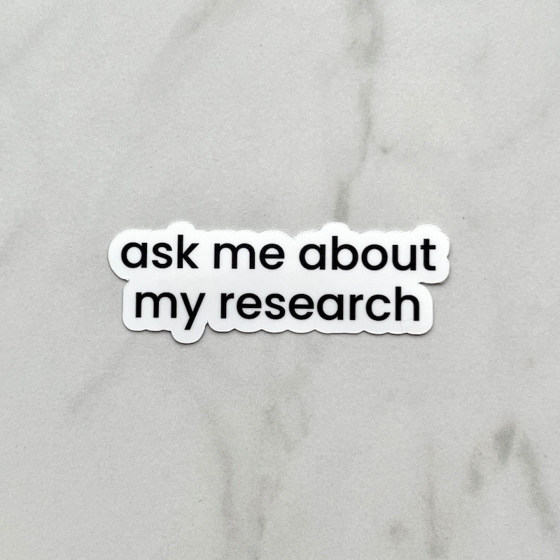 Funny Research Sticker - Etsy