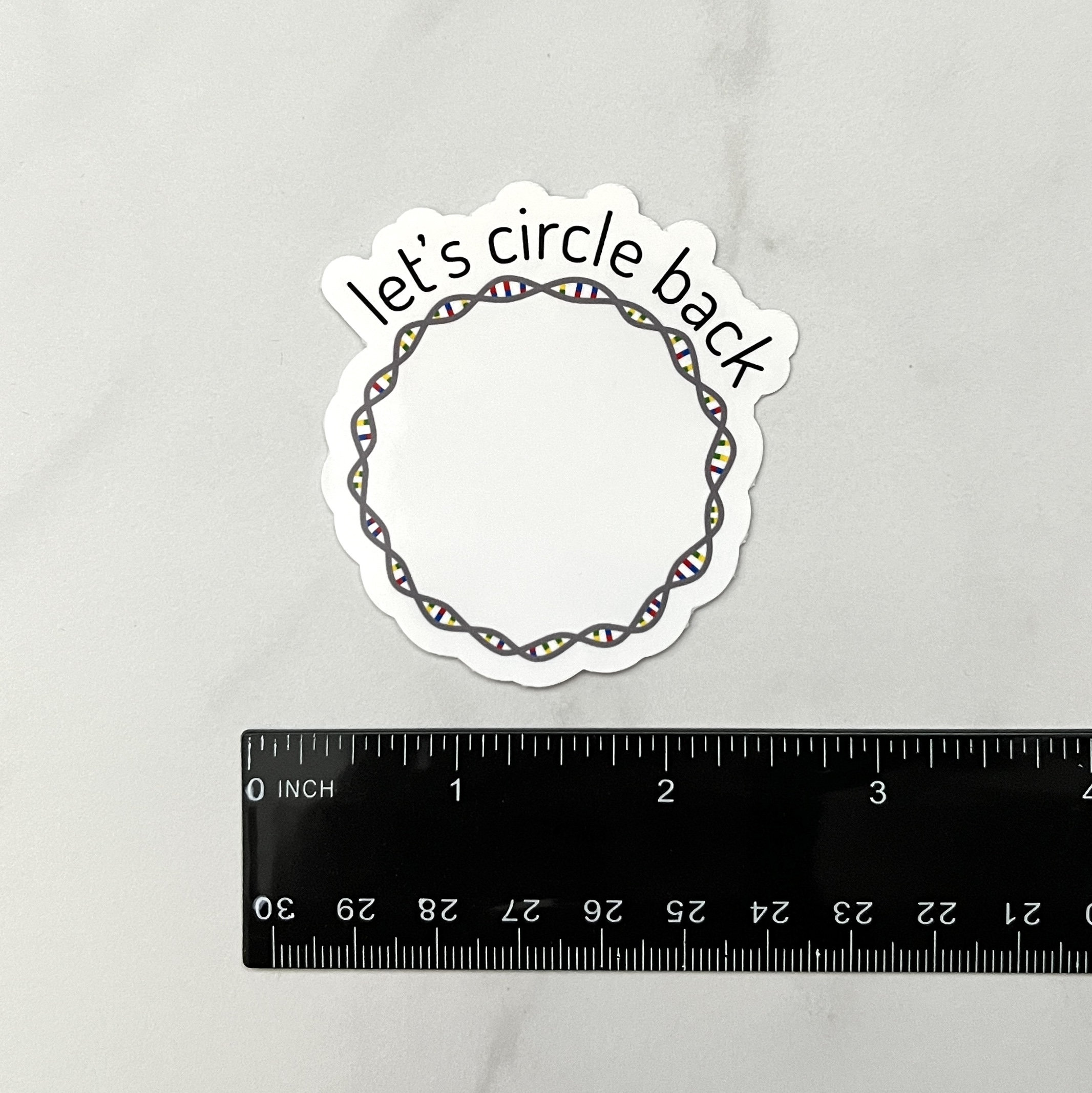 Circle Back Plasmid Sticker - Etsy