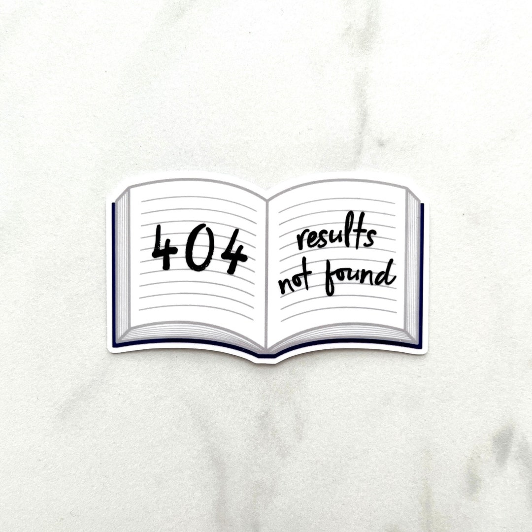 404 Results Not Found Sticker - Etsy