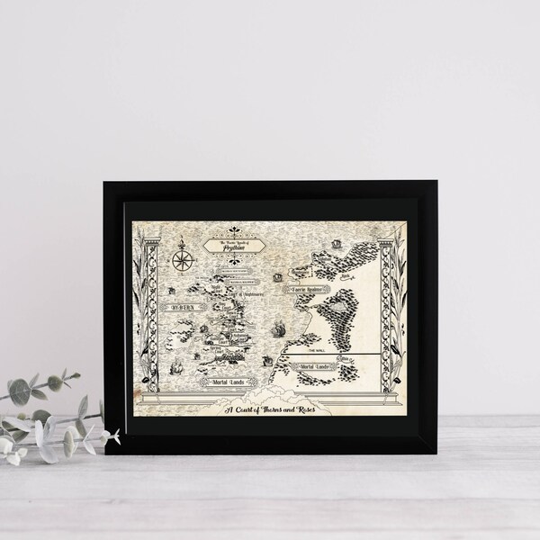 Map of Velaris Acotar - Etsy