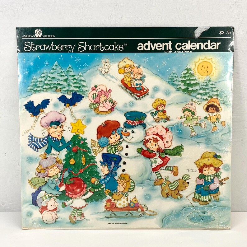 Strawberry Shortcake Advent Calendar | Vintage 1984 | Christmas ...