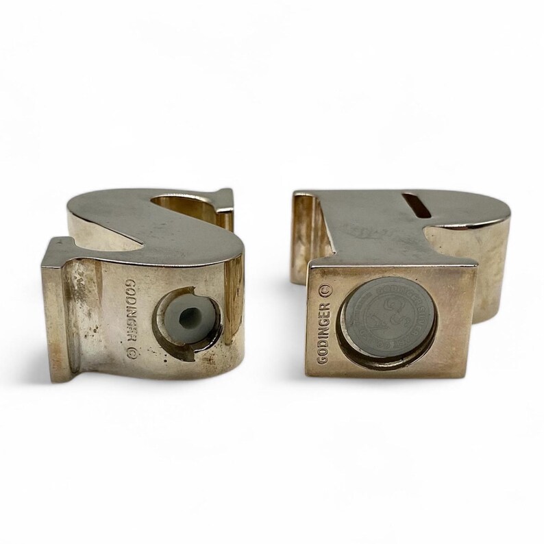 Godinger Alphabet Letters Silver Plated S and P Vintage Salt and Pepper ...