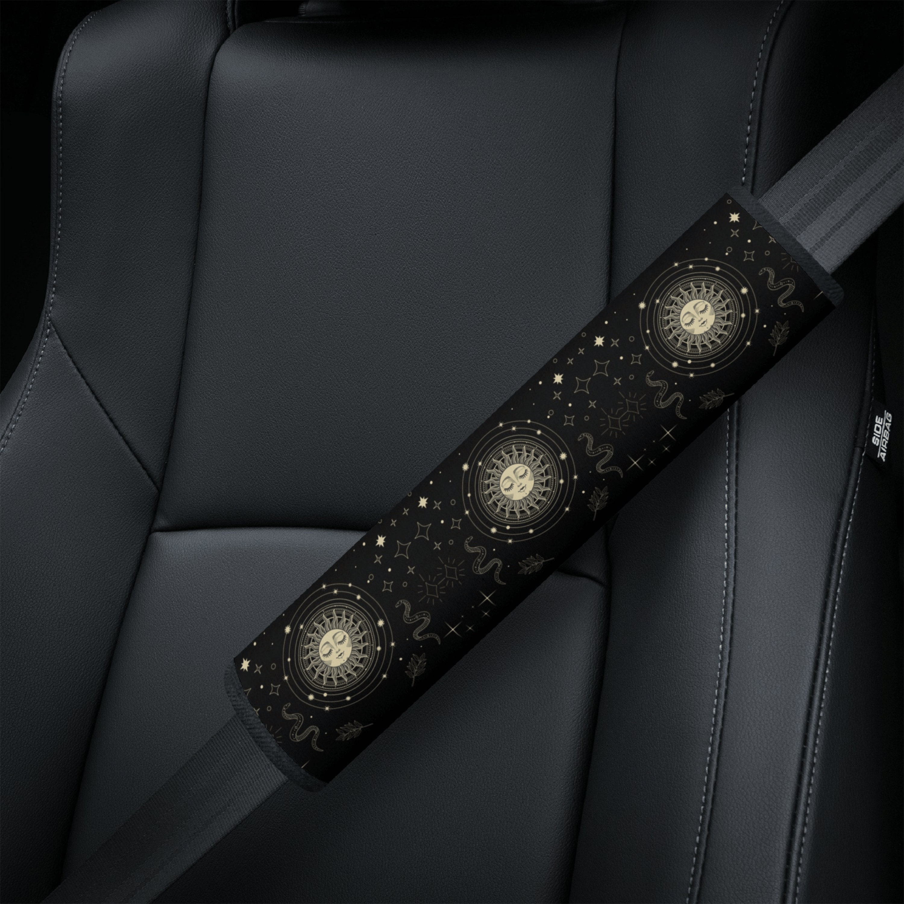 Boho Celestial Sun and Moon Car Sun Shade Steering Wheel Cover ...